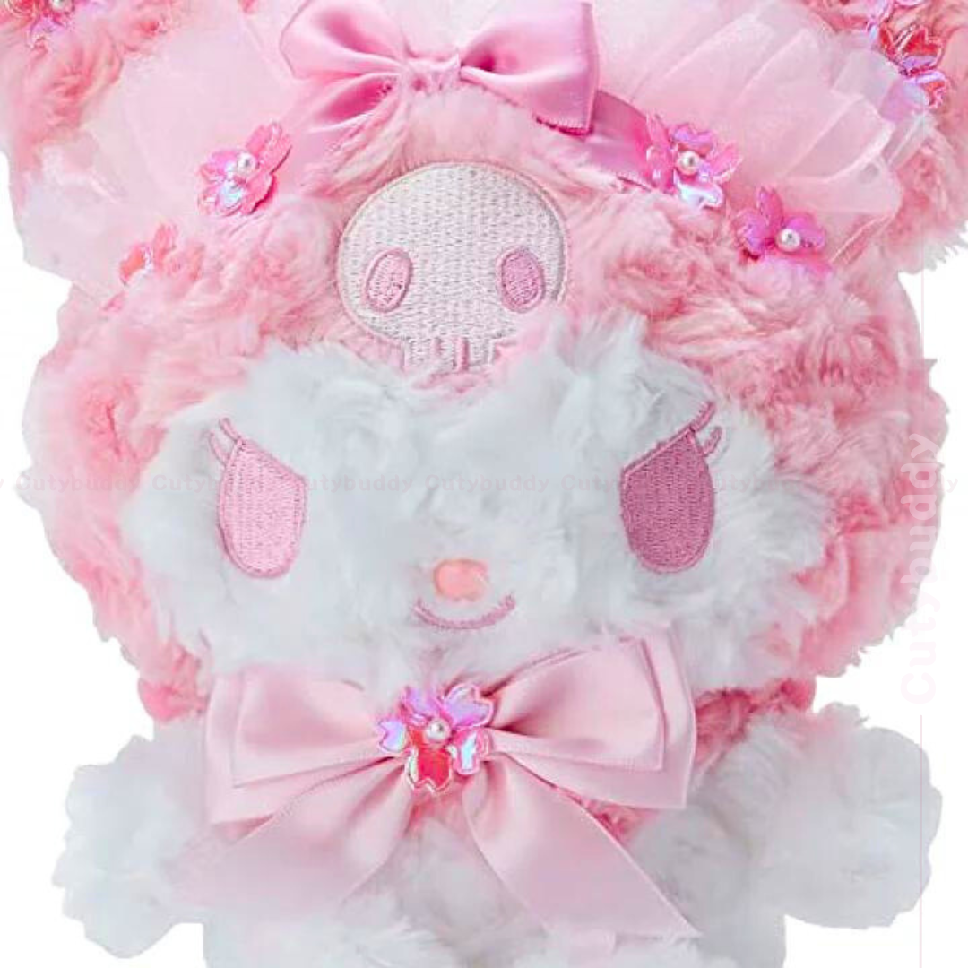 🇯🇵Japanese SANRIO Kuromi Cherry Blossom style plush doll puppet Koromi ...